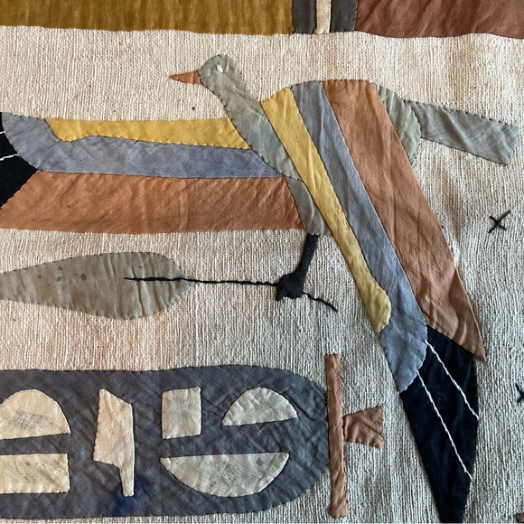 Vintage | Wall Decor | Antique Egyptian Revival Applique Tapestry ...
